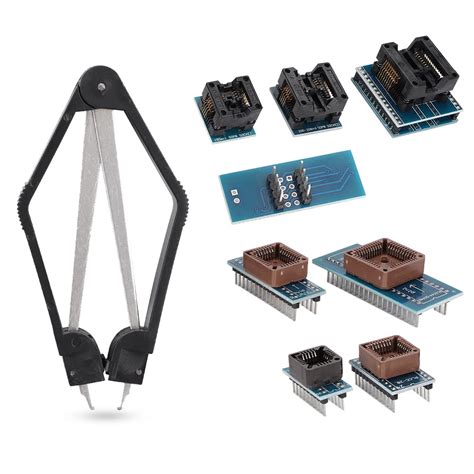 Amazon Com ASHATA 9 Piece Programmer Adapters Sockets Kit With 16 SOP16 8 SOP8 To DIP8 PLCC44