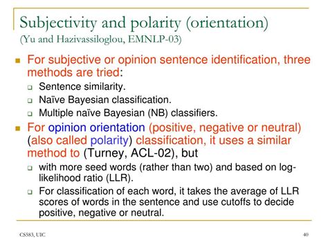 Ppt Chapter 11 Opinion Mining Powerpoint Presentation Free Download Id1366409