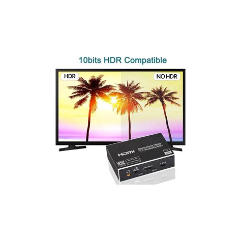 NÖrdic Hdmi Extractor 4k60hz Hdmi Til Hdmi Optisk Toslink Koaksial