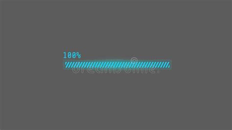 Hud Loading Element Progress Bar With Percentage Stock Footage Video Of Interface Decoding
