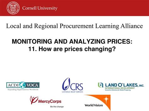 PPT MONITORING AND ANALYZING PRICES 11 How Are Prices Changing