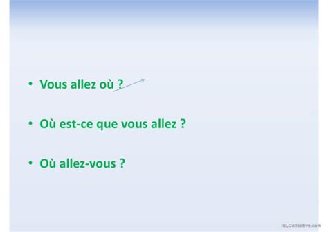 poser des questions Français FLE powerpoints