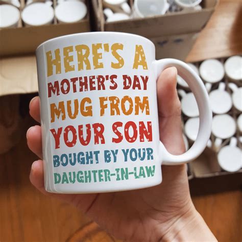 Mothers Day From Son Bought By Daughter In Law Mug Mothers Day Mugs