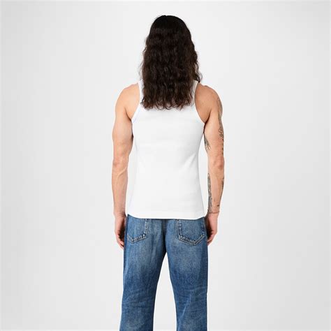 Givenchy 4g Ribbed Tank Men White Flannels