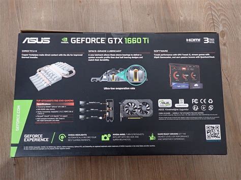 グラフィックボード ASUS TUF-GTX1660TI-T6G-EVO-GAMING TOP 6GB GDDR6 GEFORCE ...