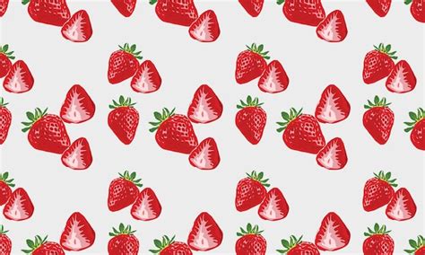 Premium Photo Strawberries Pattern