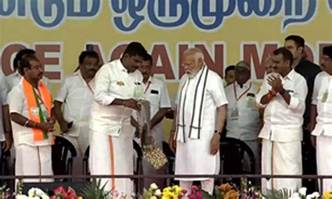 Pm Modi Addresses Rally In Chennai Slams Mk Stalin Led Dmk Government