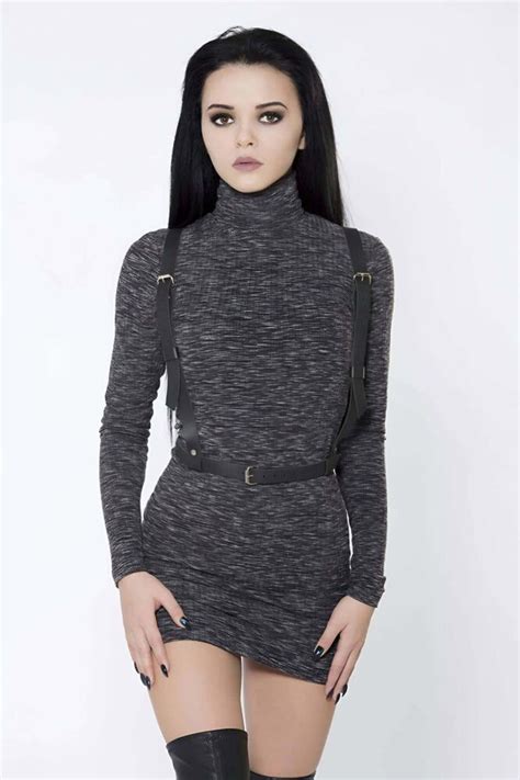 Beli Kurdeleli Şık Deri Harness Apft177 Göğüs Harness Angels Passion