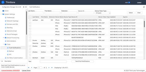 Push Notifications Thirdlane Platform Documentation
