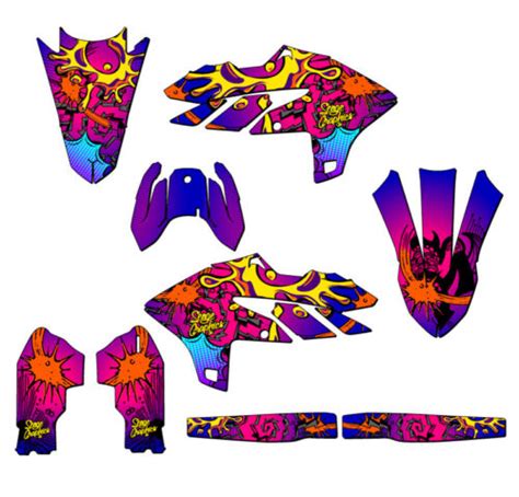 YZ FX ZANY Pink Senge Graphics Kit Compatible With Yamaha EBay