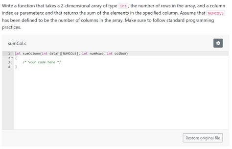 Solved Write A Function That Takes A Dimensional Array Of Chegg