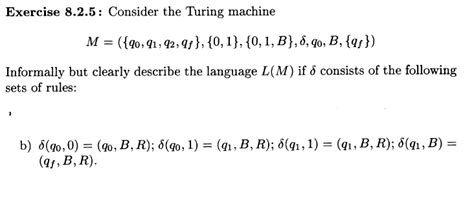 Solved Exercise 825 Consider The Turing Machine
