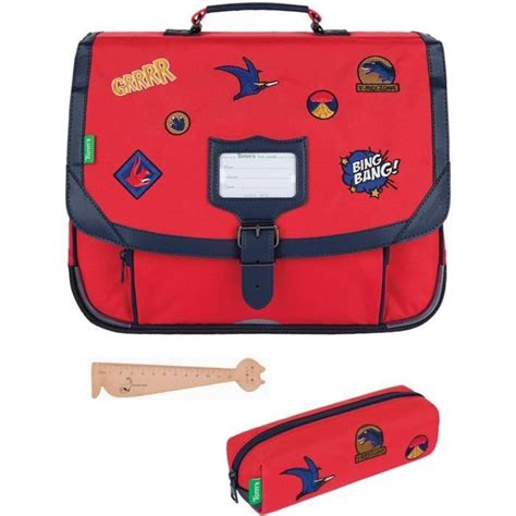 Lot Cartable Tann S 38 Cm Garçon Trousse Rectangulaire Assortie