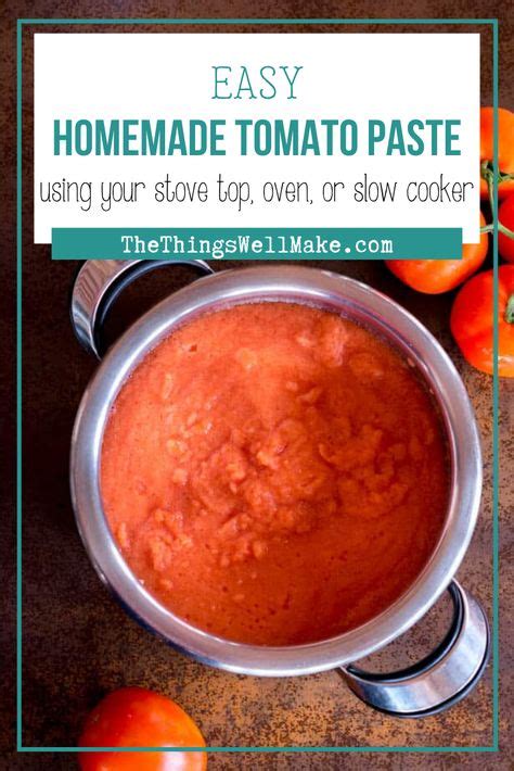 Easy Homemade Tomato Paste Recipe