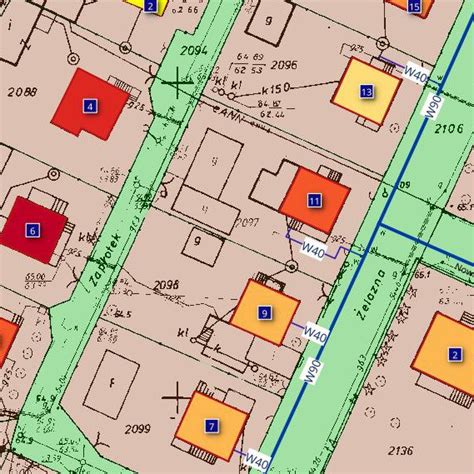 Real Estate Gis Project On The Basis Of A 1500 Geodetic Analog Map