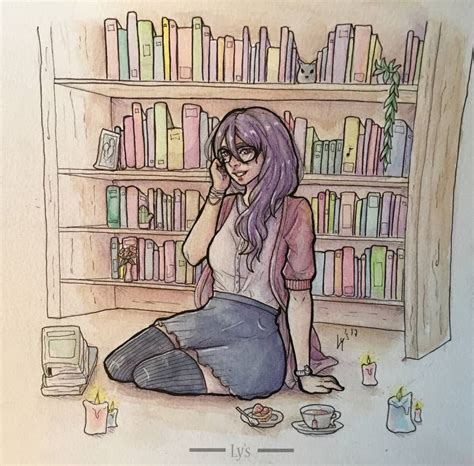 Libary Girl By Ly S On Deviantart