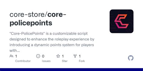 Github Core Storecore Policepoints Core Policepoints Is A Customizable Script Designed To