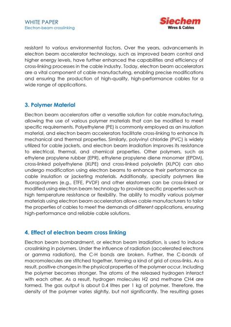 White Paper Electron Beam Crosslinking Siechem