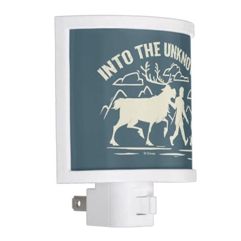 Frozen 2 Sven Kristoff And Olaf Into The Unknown Night Light Zazzle