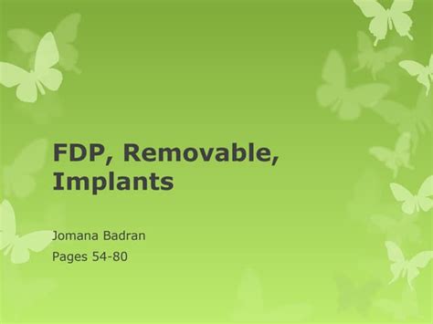 Prothesis Fixed Ppt Dental Health Diseases And Conditions