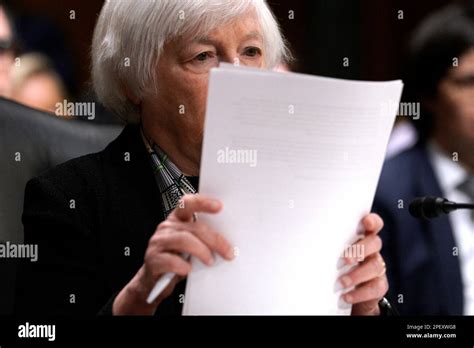Treasury Secretary Janet Yellen Testifies Before A Senate Finance