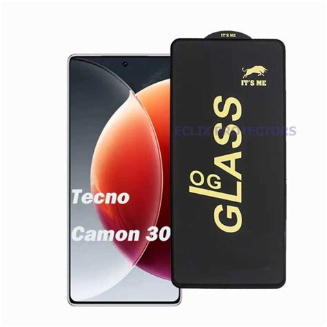 Tecno Camon 30 Og 9d Hd Glass Screen Protector Full Glue Glass With Edge To Edge Protection