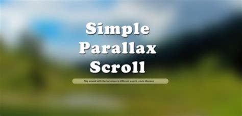 Best Jquery Parallax Scrolling Tutorials Code Geekz
