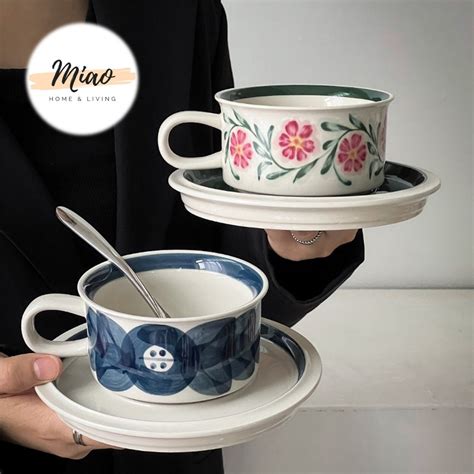 Ceramic Coffee Tea Cups Cappuccino White Tea Cup Set British Coffee