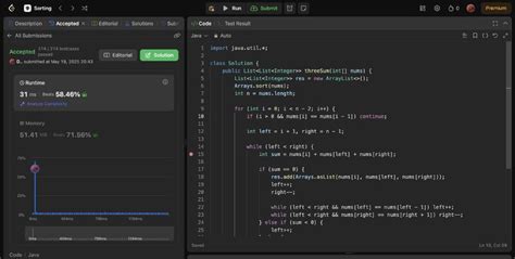 solved 3sum problem in java with leetcode devansh tyagi posted on the topic linkedin