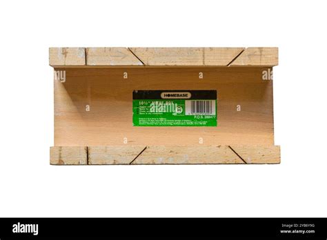 Wooden Mitre Box From Homebase Isolated On White Background A Guide