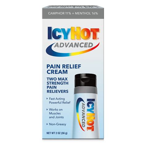 Icy Hot Advanced Pain Relief Cream 2 Oz