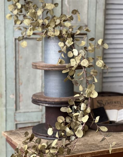 Penny Leaf Garland 6 Dark Green Rustic Roots
