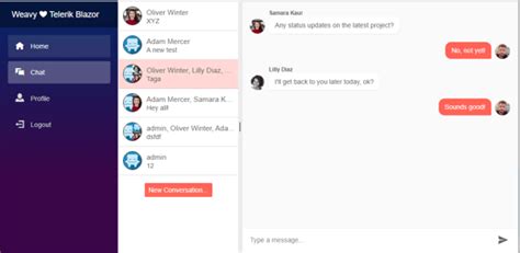 Build In App Chat With Weavy And Telerik Ui For Blazor