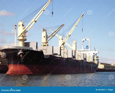 Bulk Carrier Stock Image Image Of Logistic Bulk Cranes 3010937