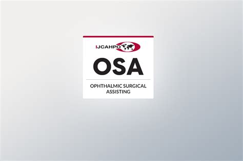 Ophthalmic Surgical Assisting IJCAHPO International Joint