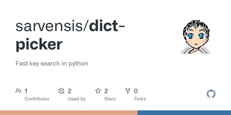 Github Sarvensisdict Picker Fast Key Search In Python