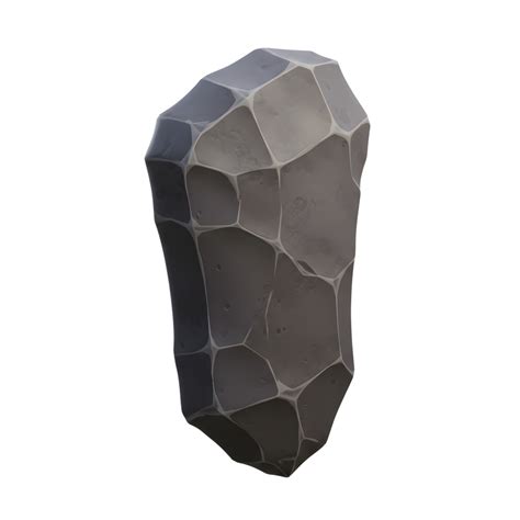Gray Cartoon Rock Irregular Shape Facet Texture 3d Model 60514023 Png