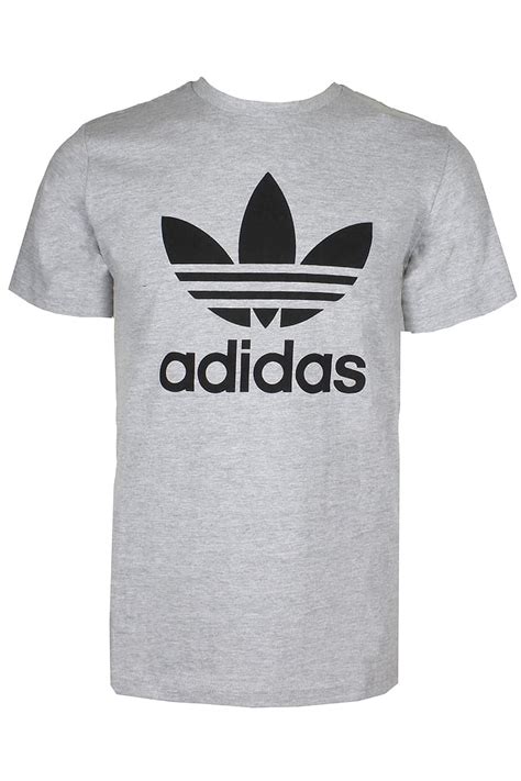 Adidas Mens Trefoil Logo Graphic T Shirt Athletic Short Sleeve