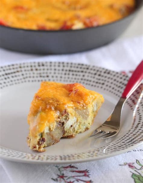 Frittata Au Bacon Et Pommes De Terre Au Cheddar