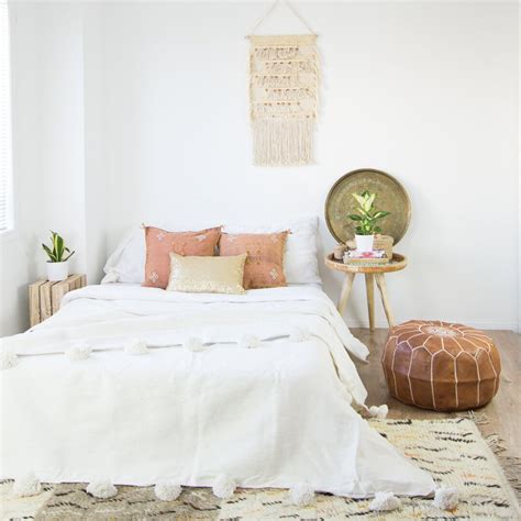 Moroccan Pom Pom Blanket Pom Poms Moroccan Throw Blanket Etsy