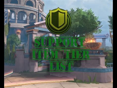 Support Item Tier List Smite Tier Lists Episode Youtube