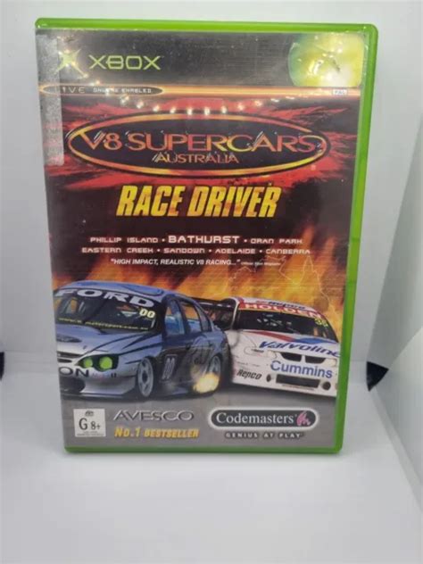 V8 Supercars Australia Race Driver Xbox With Manual Pal Free Post