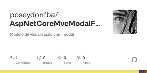 Github Poseydonfba Aspnetcoremvcmodalform Modelo De Visualiza O Modal