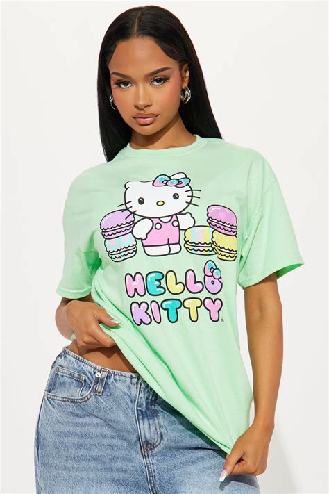 Hello Kitty Macaroon Tee Mint Fashion Nova