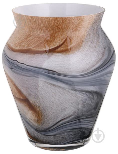 ᐉ Ваза стеклянная Wrzesniak Glassworks Marmor 17 10836 27 см • Купить в Киеве Украине • Лучшая