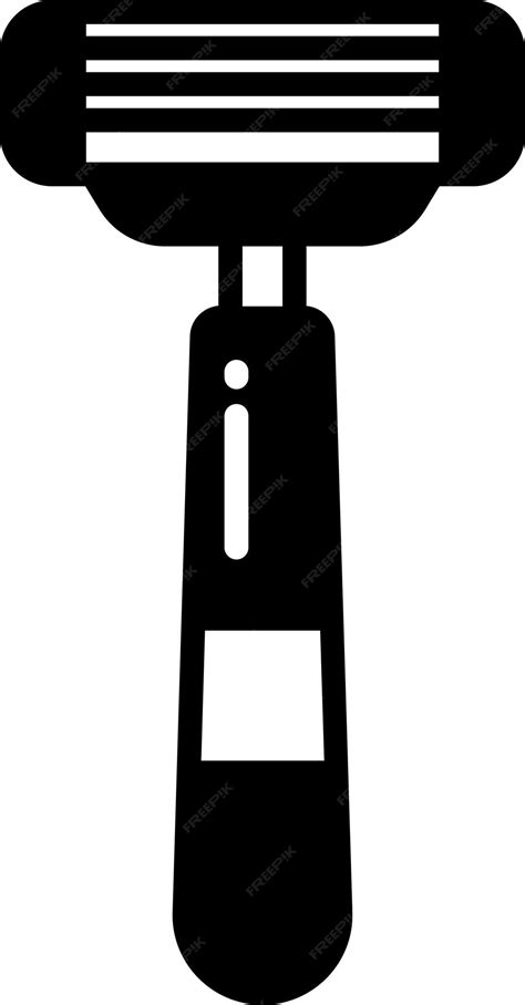 Premium Vector Shaving Blade Glyph And Line Vector Illustration