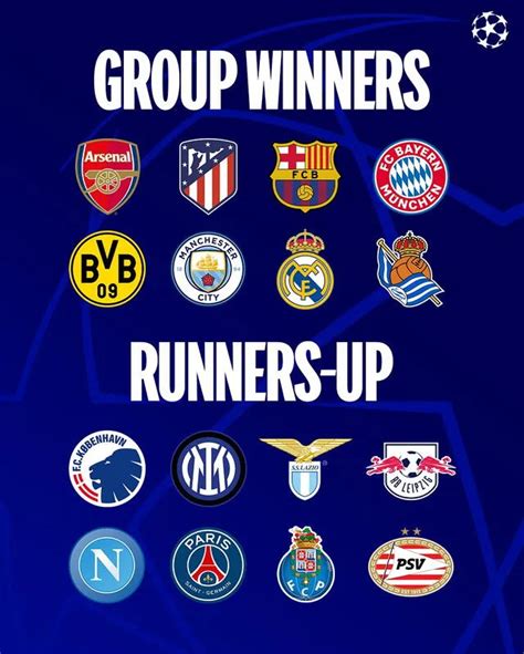 ¡cruces De Infarto Ya Se Conocen Los Octavos De Final De La Champions