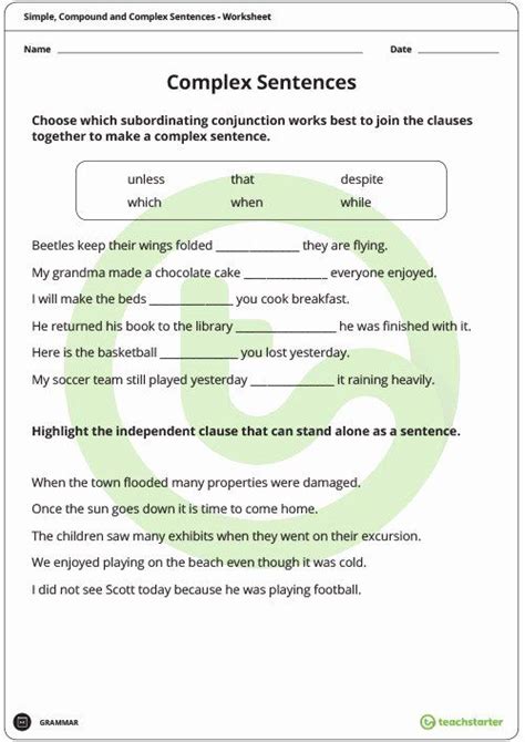 Examples Of Compound Sentences Compound Complex Sentence Compound