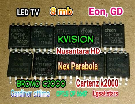Jual Memori Eeprom KVision GOL Bromo Cartenz Nusantara HD Nex Parabola