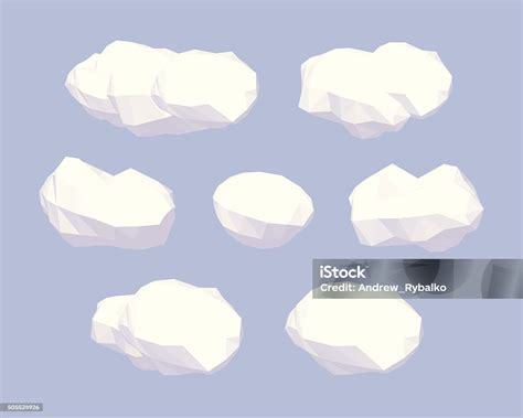 Cube World Clouds Stock Illustration Download Image Now Isometric